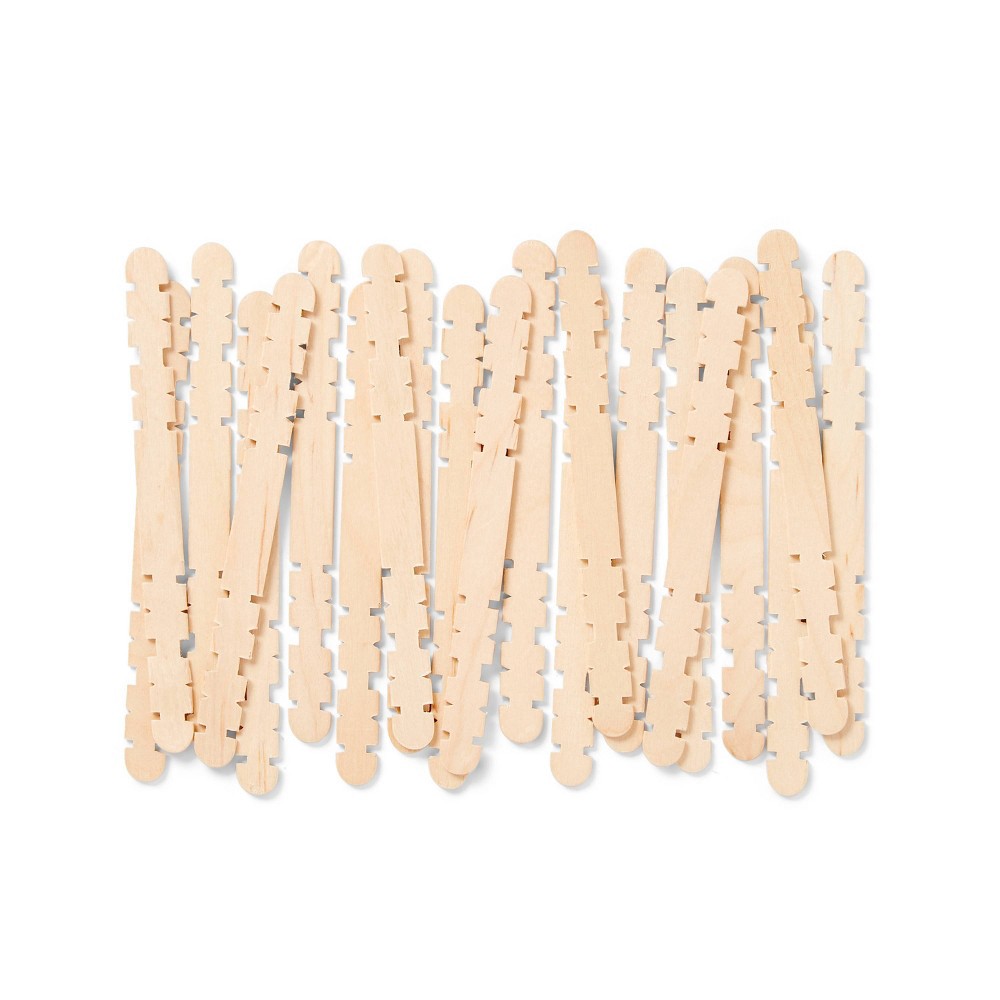 100ct Notched Craft Sticks Natural - Mondo Llama 100 ct | Shipt