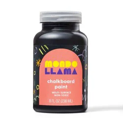8 fl oz Chalkboard Paint Black - Mondo Llama™: Multi-Surface, Non-Toxic ...