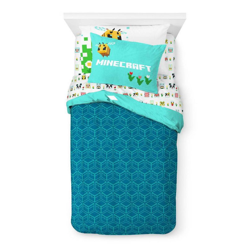 Twin Minecraft Beautiful Day Comforter 1 ct | Shipt