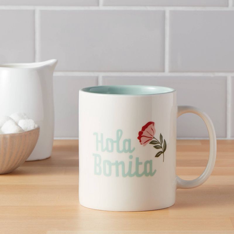 15oz Stoneware Hola Bonita Mug - Room Essentials 15 oz | Shipt