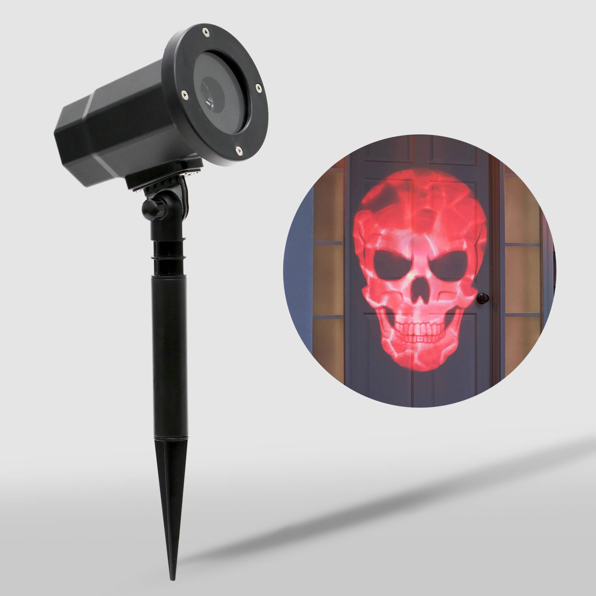 Philips LED Red Shimmering Skull Halloween Motion Projector Halloween ...