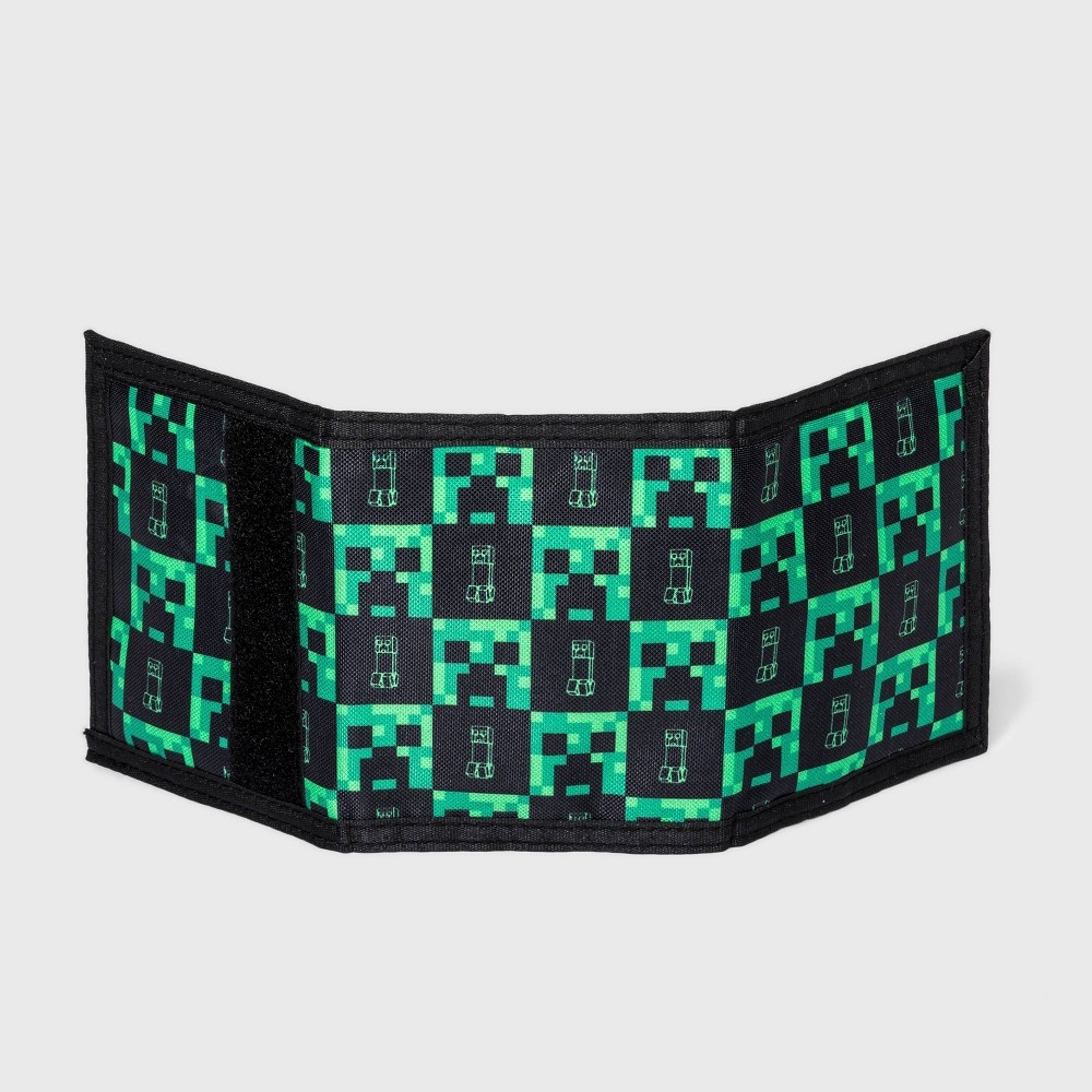 Kids' Minecraft Trifold Wallet - Black 1 ct | Shipt
