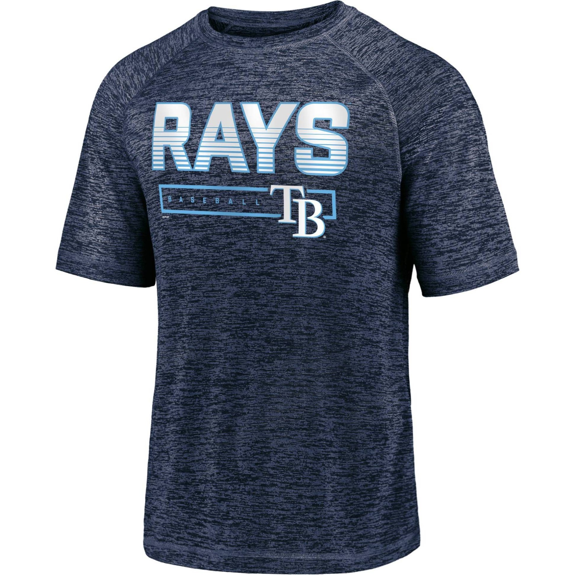 MLB Tampa Bay Rays Men's Short Sleeve Striated Athleisure T-Shirt - XL ...