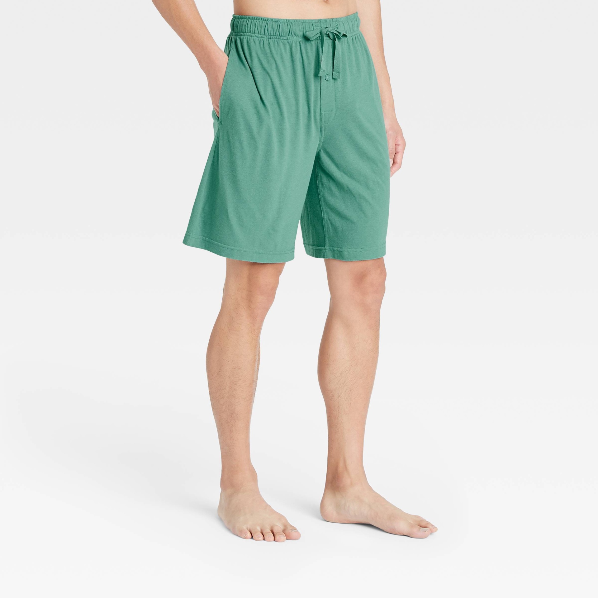 Men's 9" Regular Fit Knit Pajama Shorts - Goodfellow & Co Green M 1 ct ...