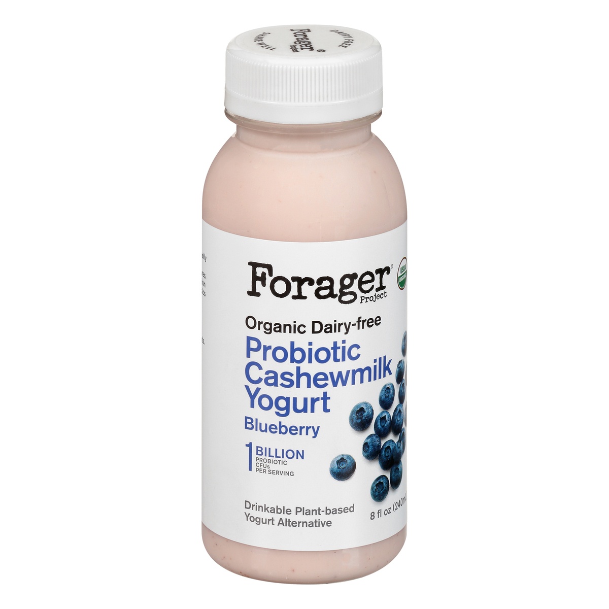 Forager Project Blueberry Organic Dairy-Free Probiotic Cashewmilk ...