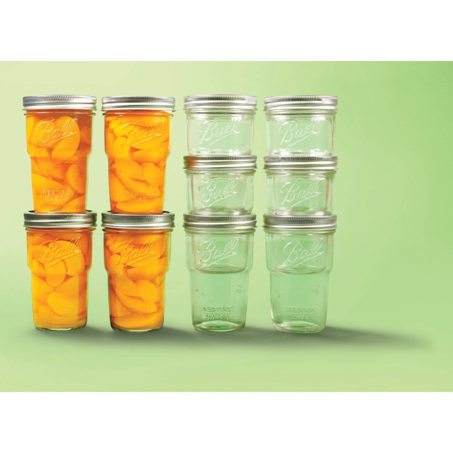 Ball 4pk Nesting Pint Jars 4 ct | Shipt