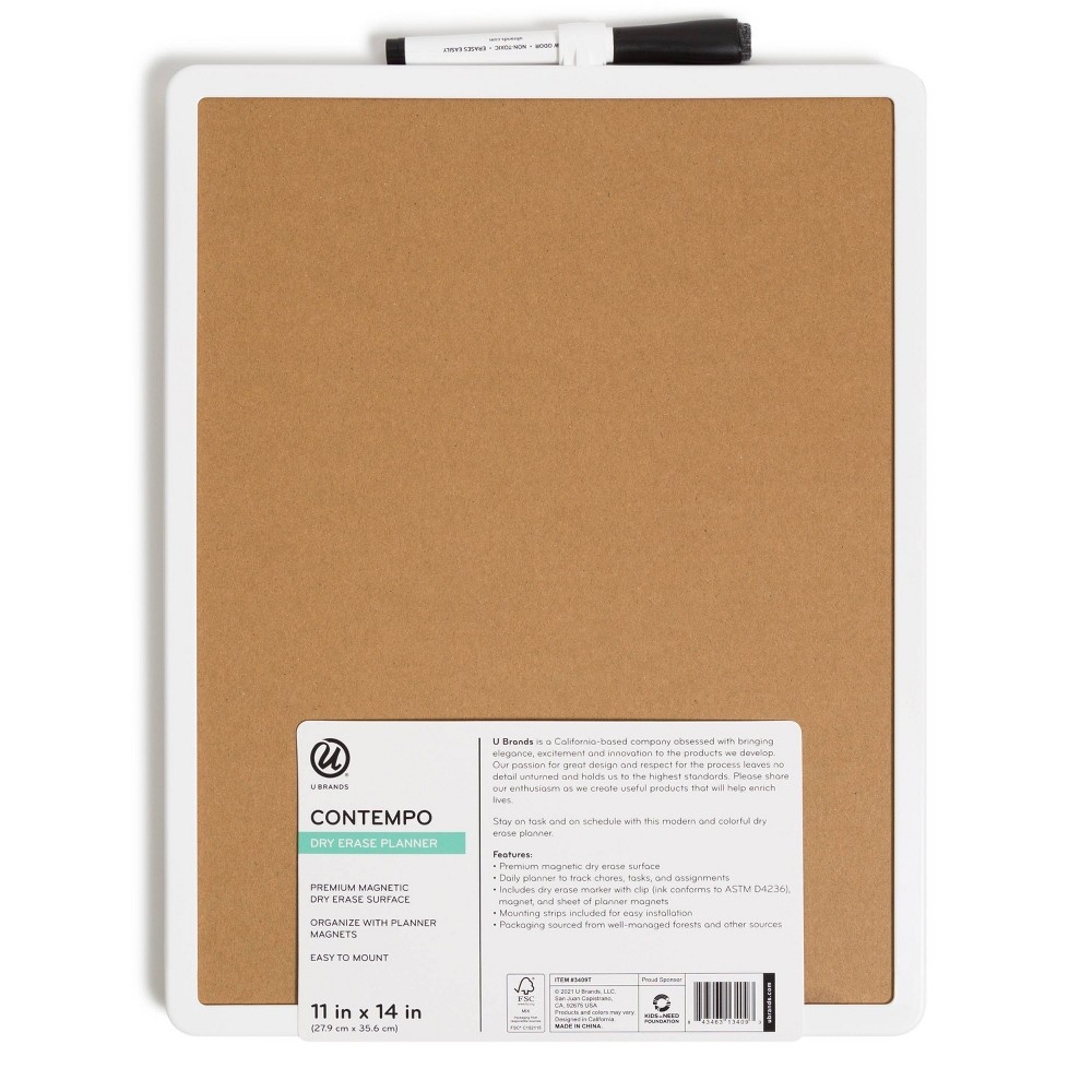 UBrands U Brands 11"x14" Contempo Planning Chart 1 ct | Shipt