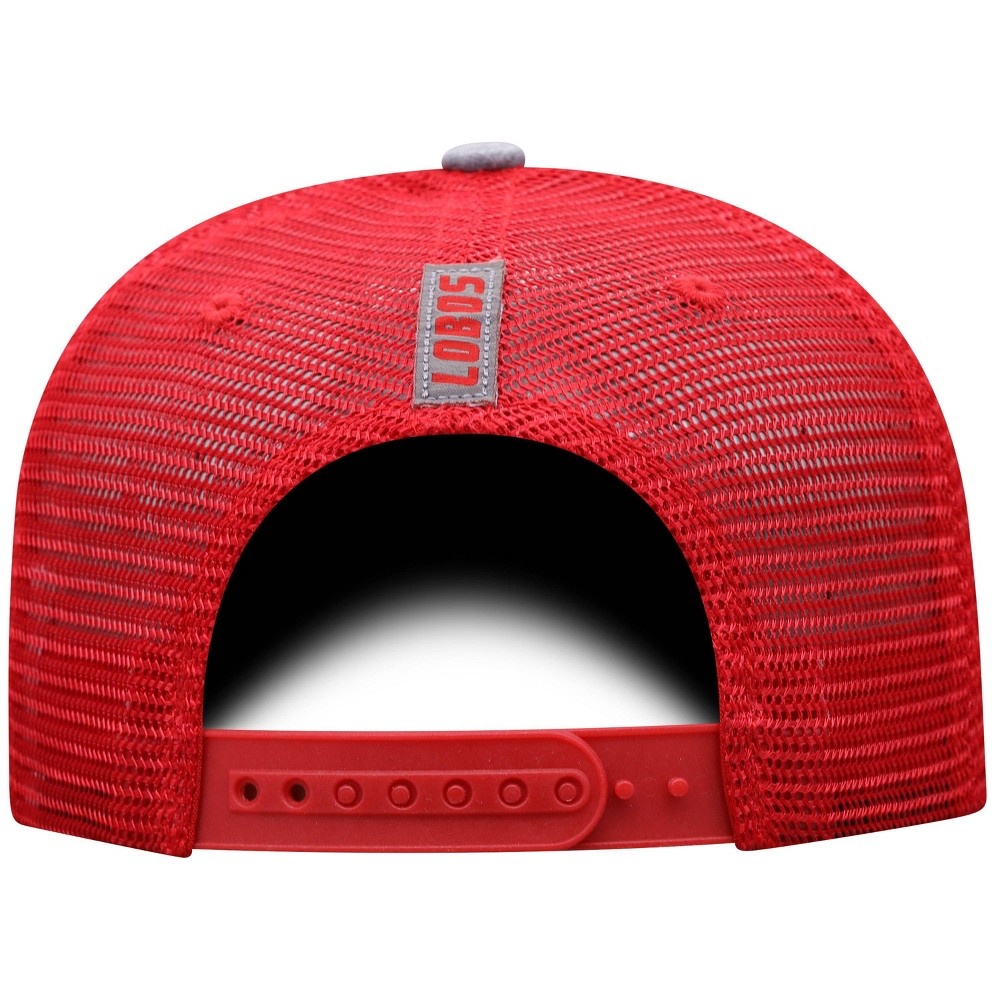 NCAA New Mexico Lobos Men's Gray Chambray with Hard Mesh Snapback Hat 1 ...