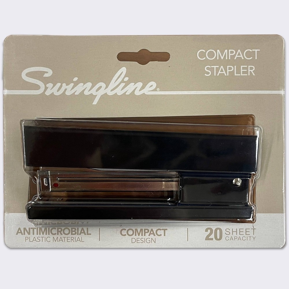 Anti-Microbial Runway Stapler Half Strip Black - Swingline 1 ct | Shipt