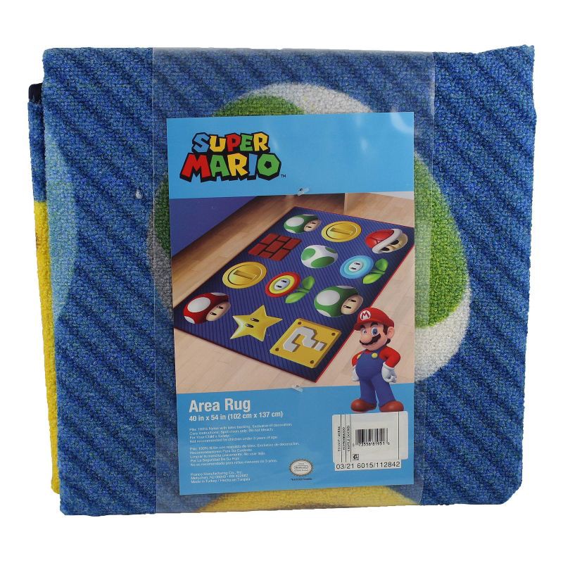 2'5"x4' Super Mario Elevated Rug 1 ct | Shipt