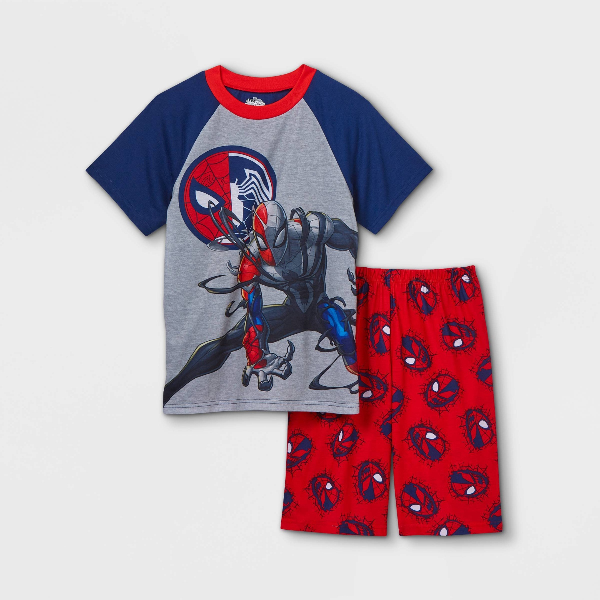 Boys' Marvel Spider Venom 2pc Pajama Set - Navy/Red M 1 ct | Shipt