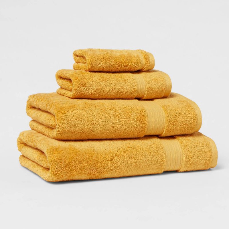 Total Fresh Antimicrobial Oversized Bath Towel Gold - Threshold™ 1 ct ...