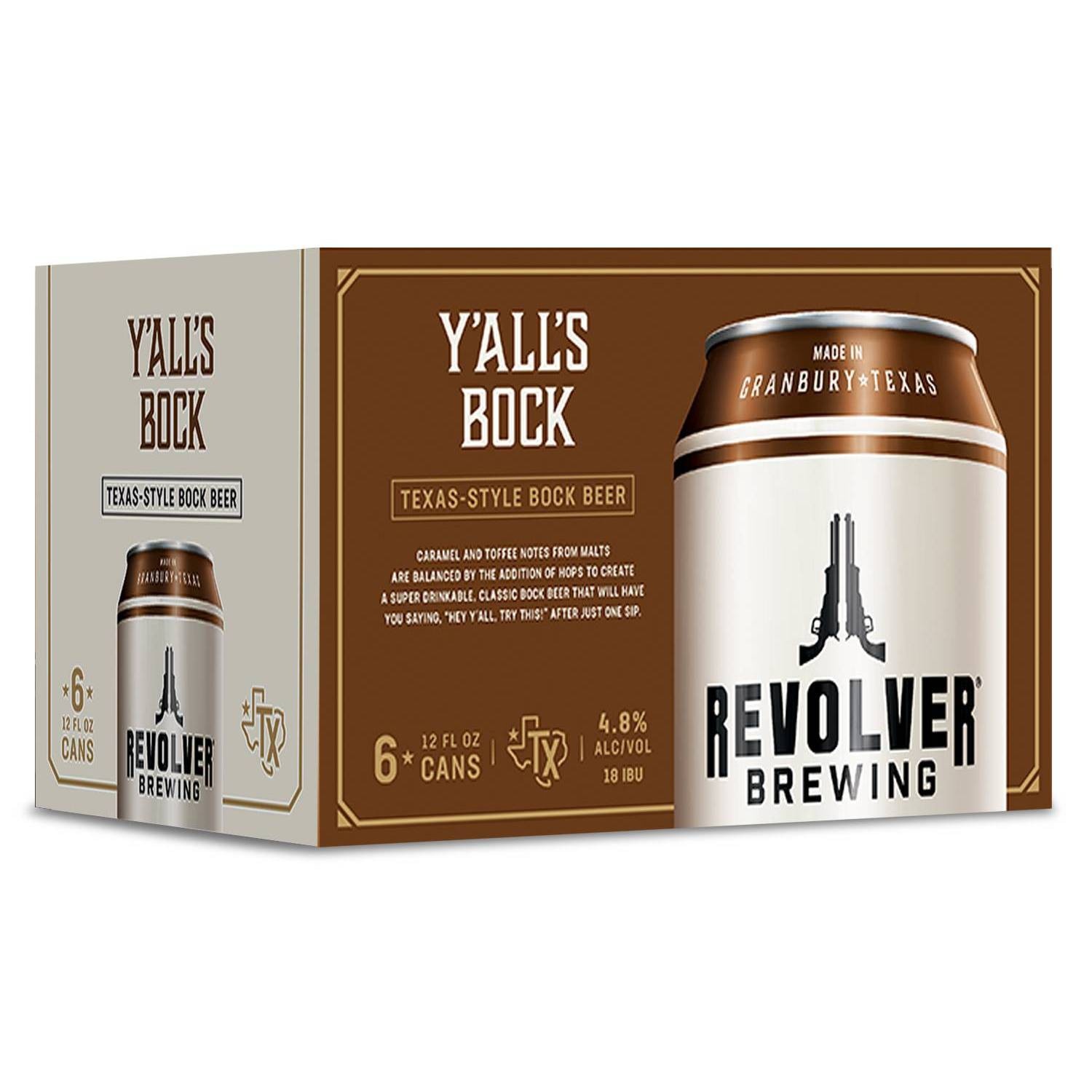Revolver Brewing Revolver Y'All's Bock Beer 6 ct; 12 fl oz | Shipt