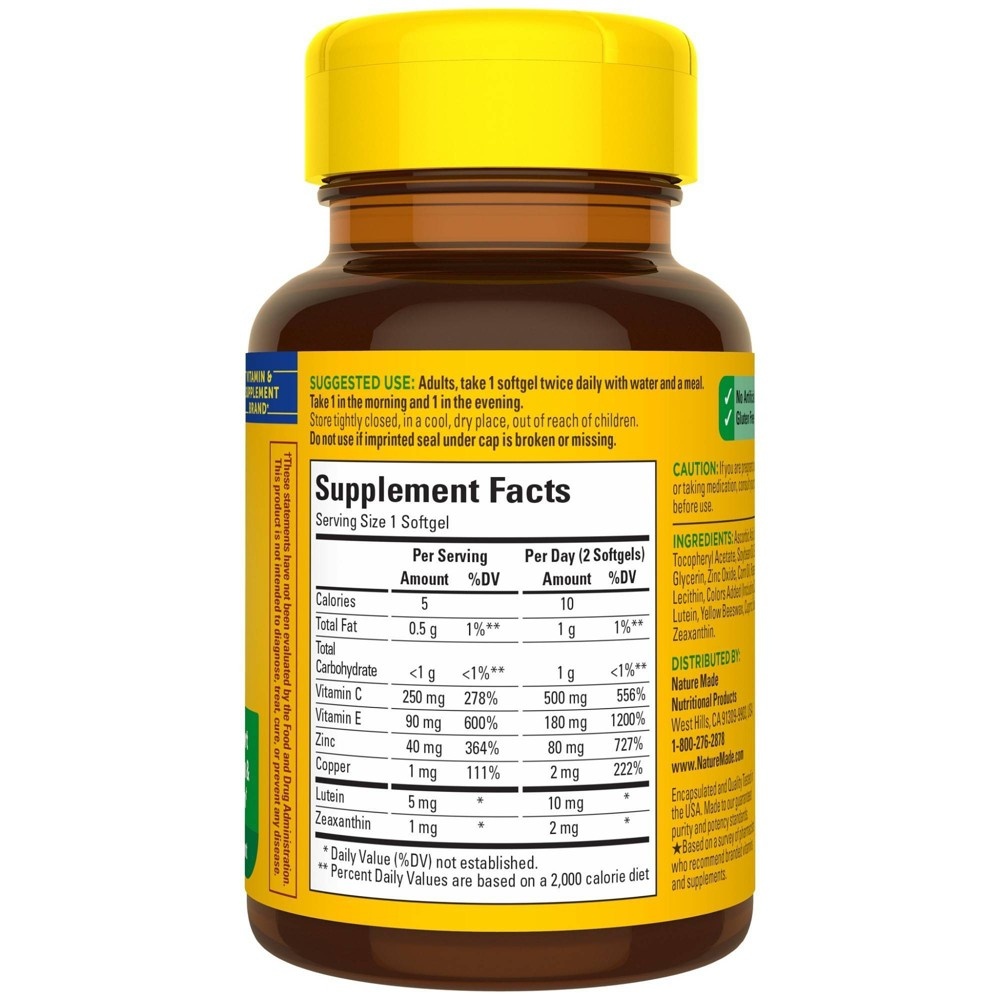 Nature Made Vision with Areds 2 Formula Supplements 60 ct | Shipt