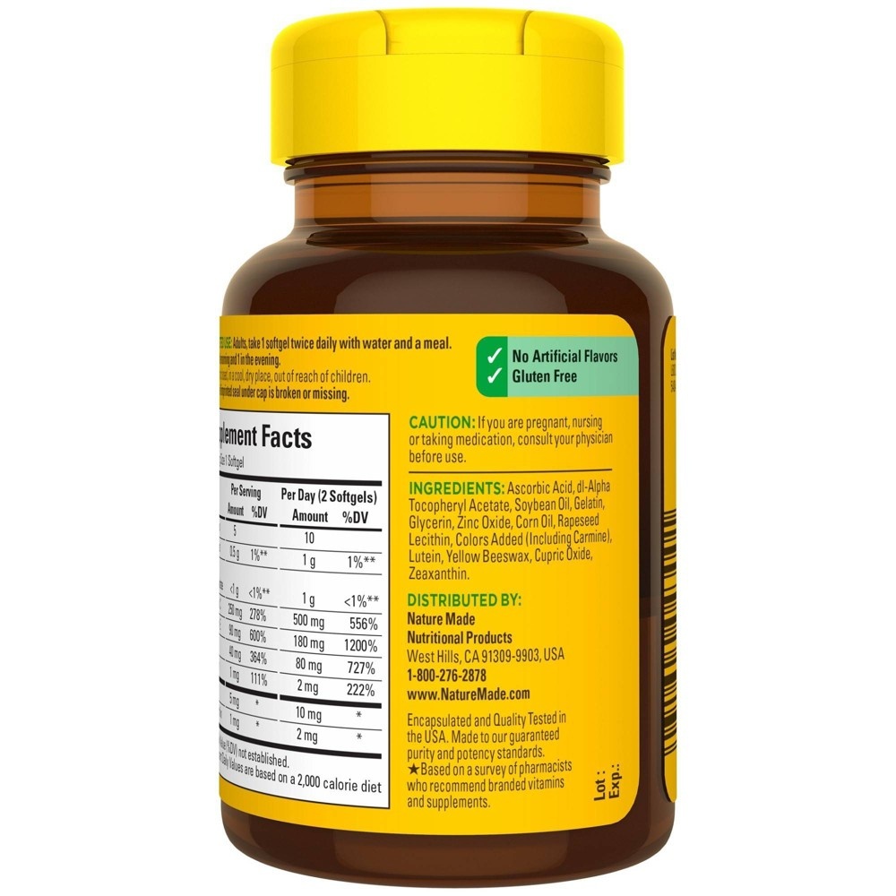 Nature Made Vision with Areds 2 Formula Supplements 60 ct | Shipt