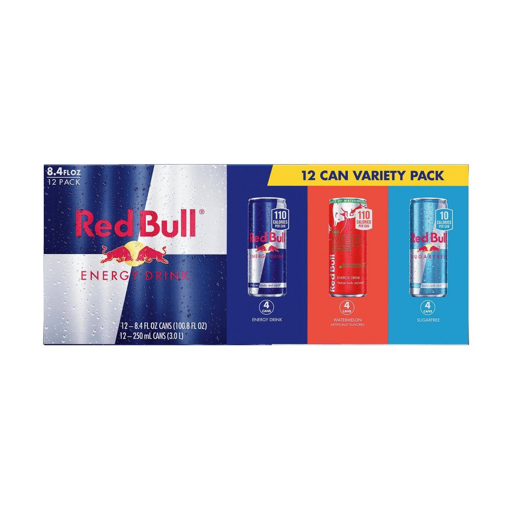 Red Bull Variety Pack Energy Drink 12 - 8.4 fl oz Cans 12 ct; 8.4 fl oz ...