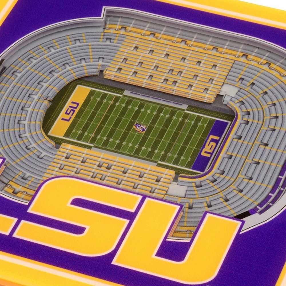 NCAA LSU Tigers 3D Stadium View Coaster 2pk 2 ct | shipt