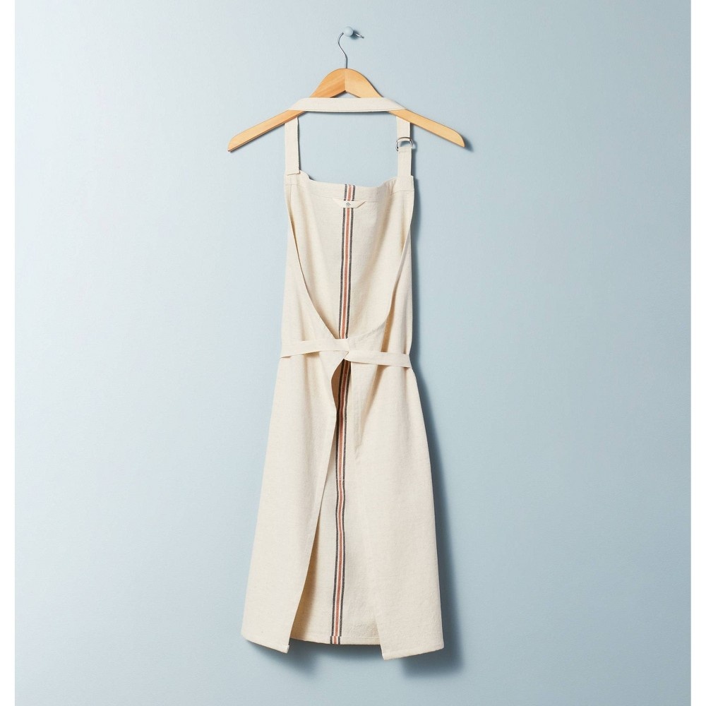 Adult Subtle Center Stripes Cooking Apron Railroad Gray/Pumpkin Brown ...