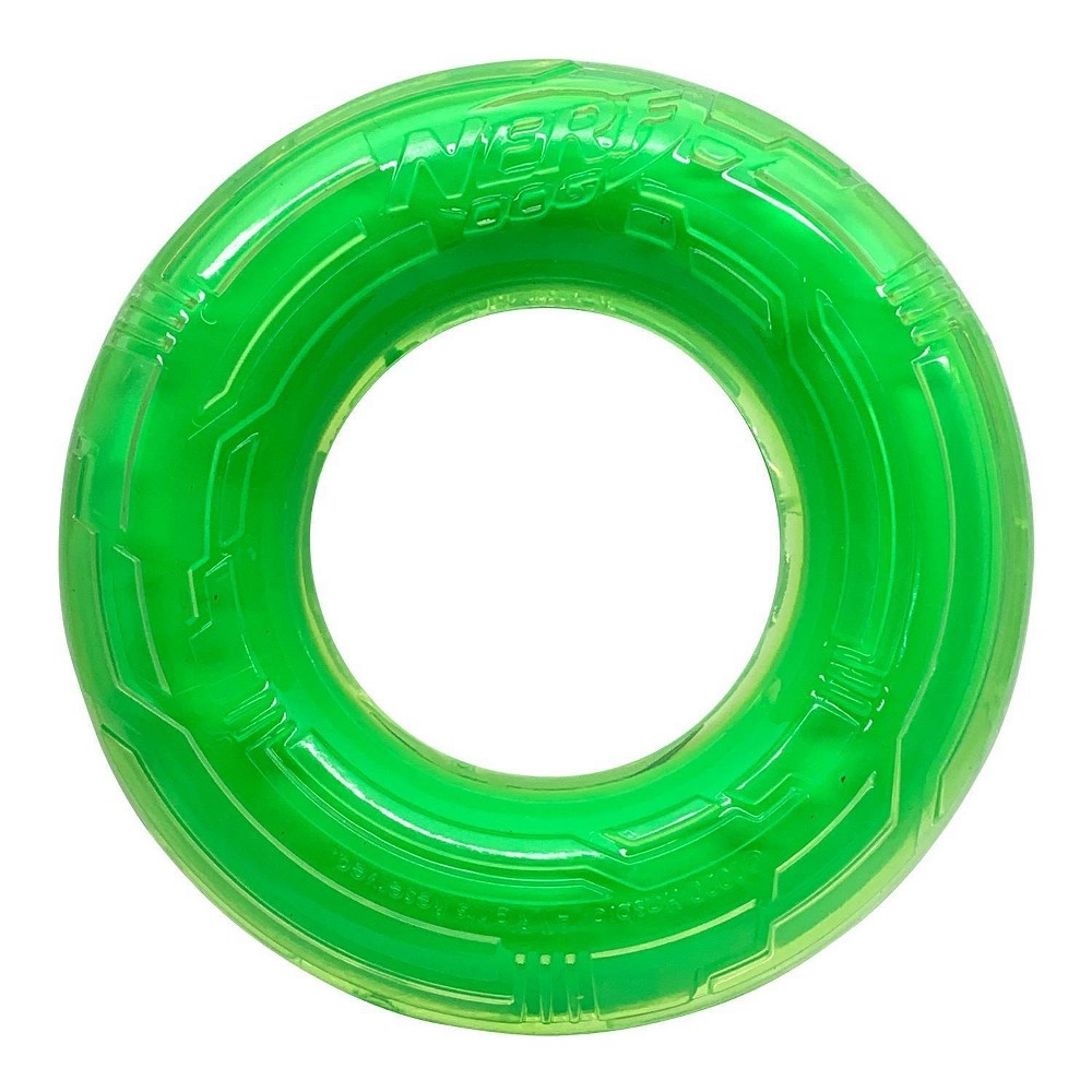 NERF Beef Scent Scentology Ring Max Tuff Chew Dog Toy - Green - 5" 1 ct ...