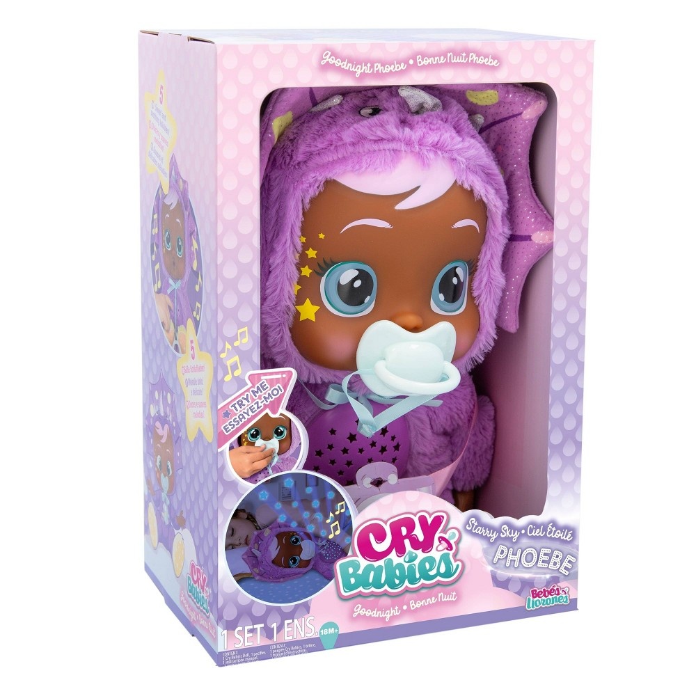 Cry Babies Goodnight Starry Sky Phoebe 12" Sleepytime Baby Doll 1 ct ...