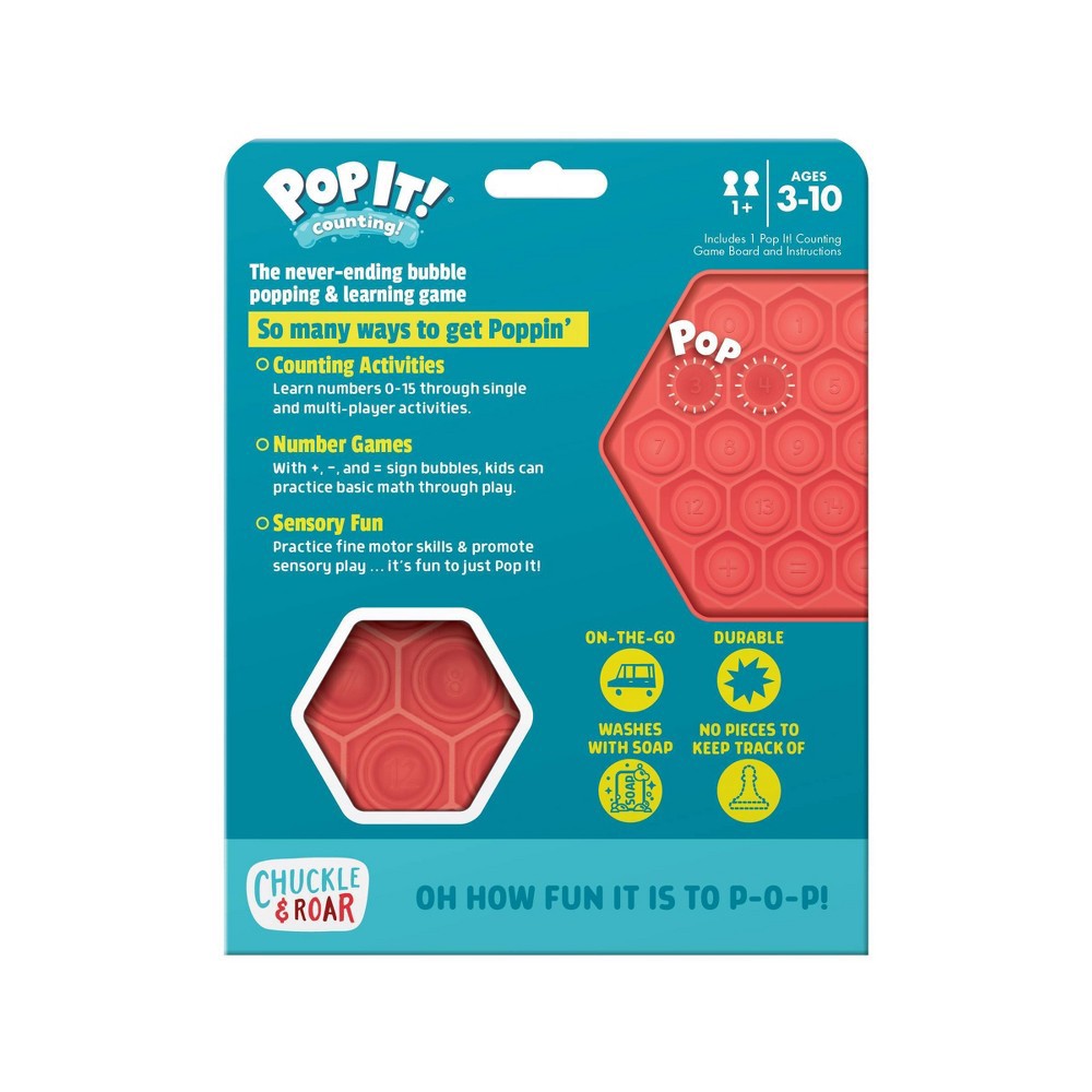 Chuckle & Roar Pop It! Counting Educational Travel Game 1 ct | Shipt