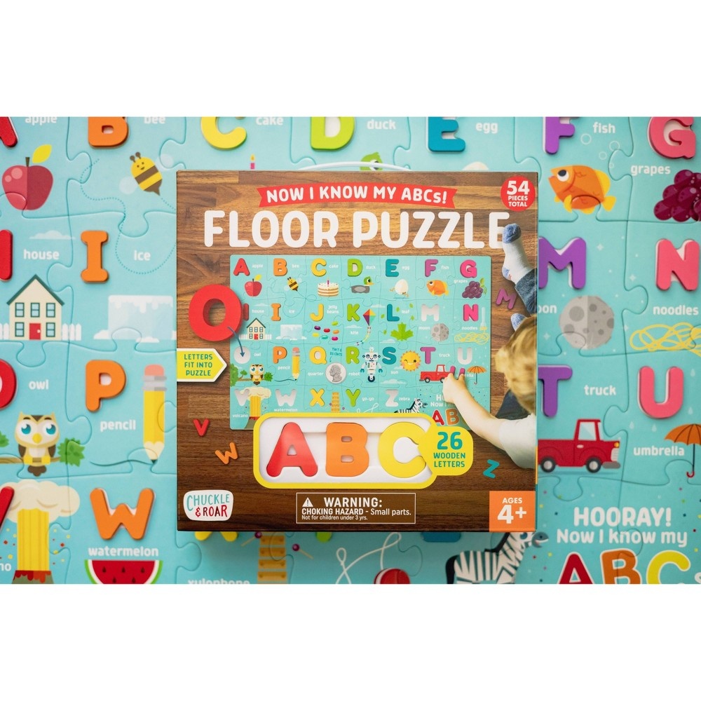 Now I Know My ABCs Puzzle- Wooden Alphabet Floor Puzzle, 47% OFF