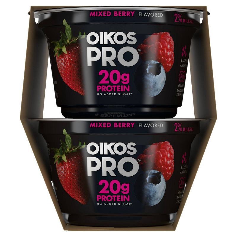 Oikos Pro Mixed Berry Greek Yogurt - 4ct/5.3oz 4 ct; 5.3 oz | Shipt
