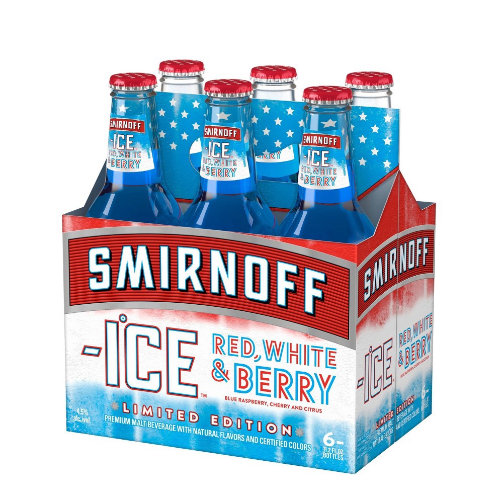 Smirnoff Ice Red, White, and Berry 6 ct; 11.2 fl oz | Shipt