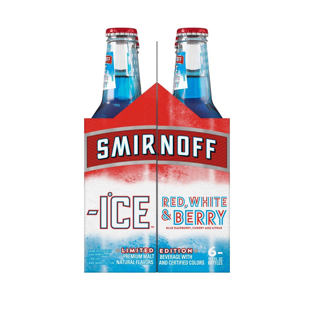 Smirnoff Ice Red, White, and Berry 6 ct; 11.2 fl oz | Shipt