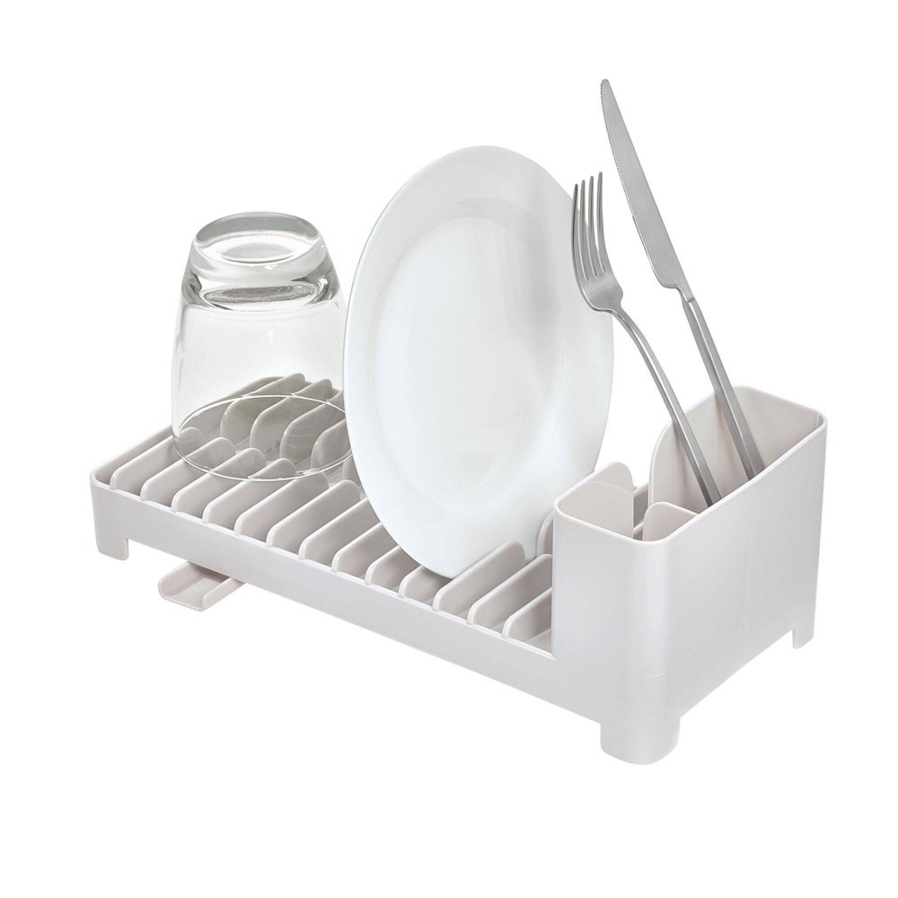 iDESIGN Clarity Compact Dish Drainer with Swivel Spout - Gray 1 ct | Shipt