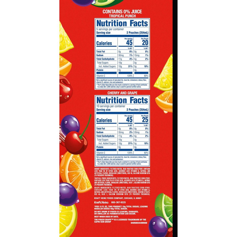 Kool-Aid Jammers Tropical Punch, Grape & Cherry Artificially Flavored ...