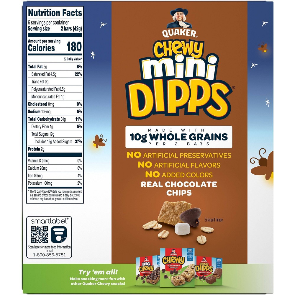 Quaker Chewy Mini Dipps S'mores Bars - 8.4oz/12ct 12 ct; 8.4 oz | Shipt