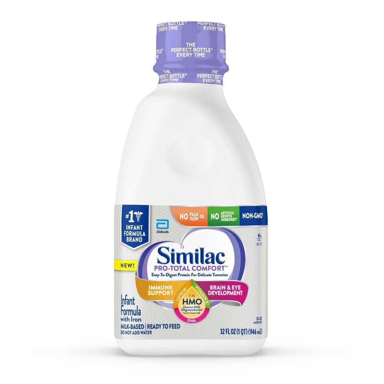 Similac Pro Total Comfort Non GMO Ready to Feed Infant Formula 32 fl oz ...