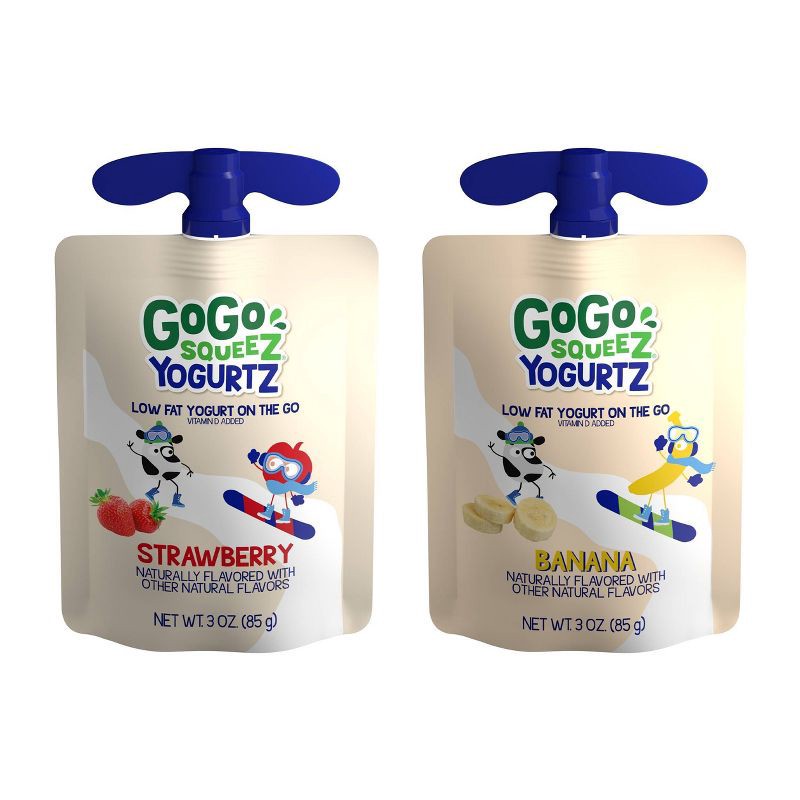 GoGo SqueeZ Kids Strawberry/Banana YogurtZ - 3oz/16ct 3 oz, 16 ct | Shipt