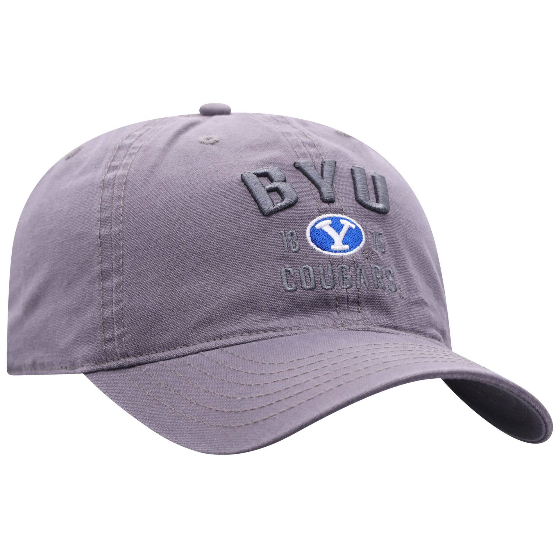 NCAA BYU Cougars Men's Skill Gray Garment Washed Canvas Hat 1 ct | Shipt