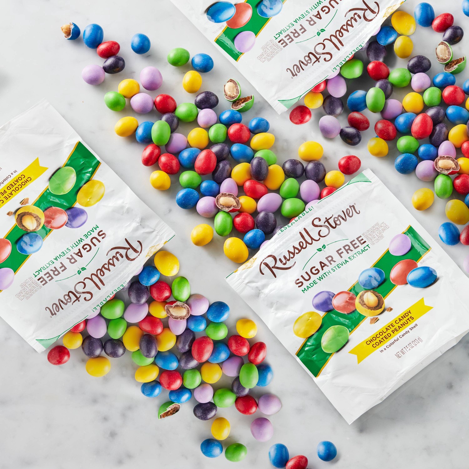 Russell Stover Sugar Free Chocolate Candy Coated Peanuts 7.5 oz | Shipt