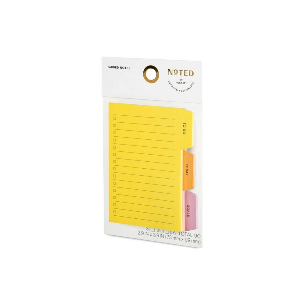 Undated Post-it Notepad with Tabbed Cutouts 1 ct | Shipt