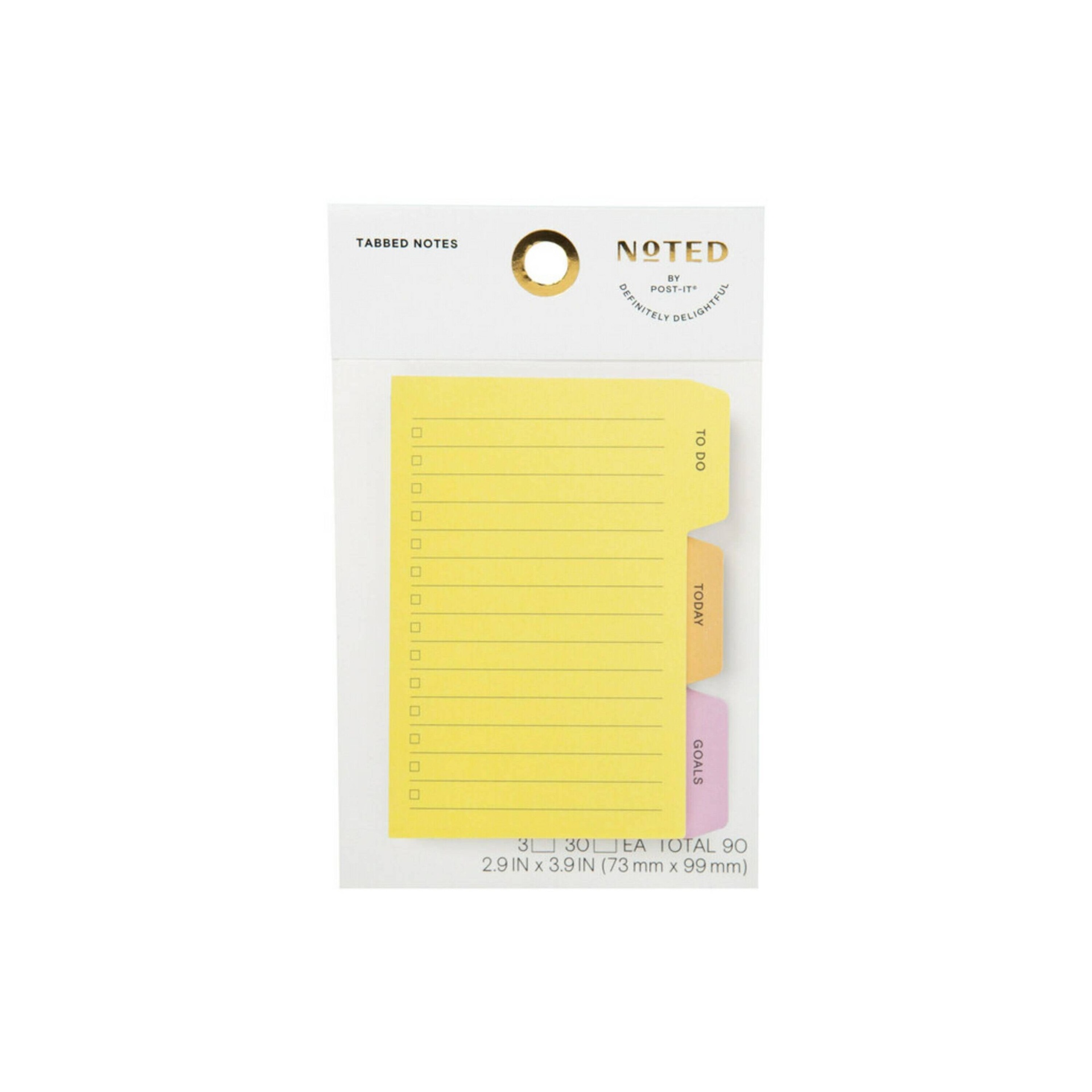 Undated Post-it Notepad with Tabbed Cutouts 1 ct | Shipt