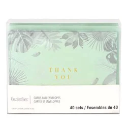 Mint Thank You Flat Cards & Envelopes By Recollections, 4.25" X 5.5" 4. ...