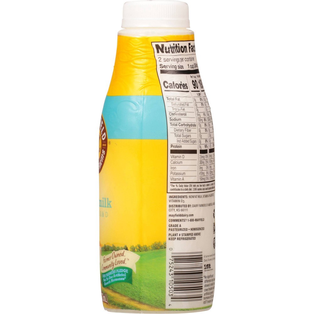 Mayfield Skim Milk - 1pt 1 pint | Shipt