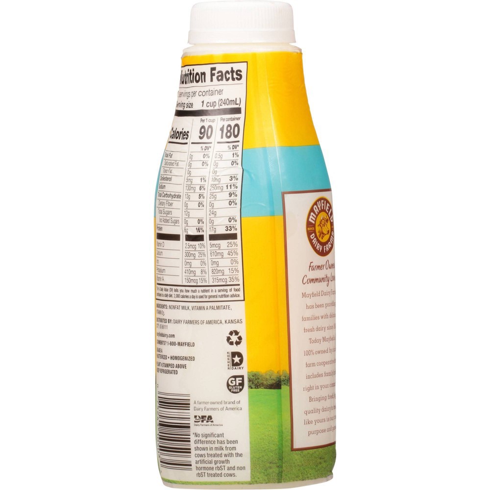 Mayfield Skim Milk - 1pt 1 pint | Shipt