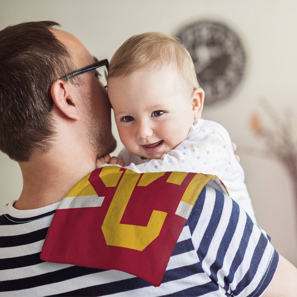 NCAA USC Trojans Baby Burp Cloth 1 ct | shipt