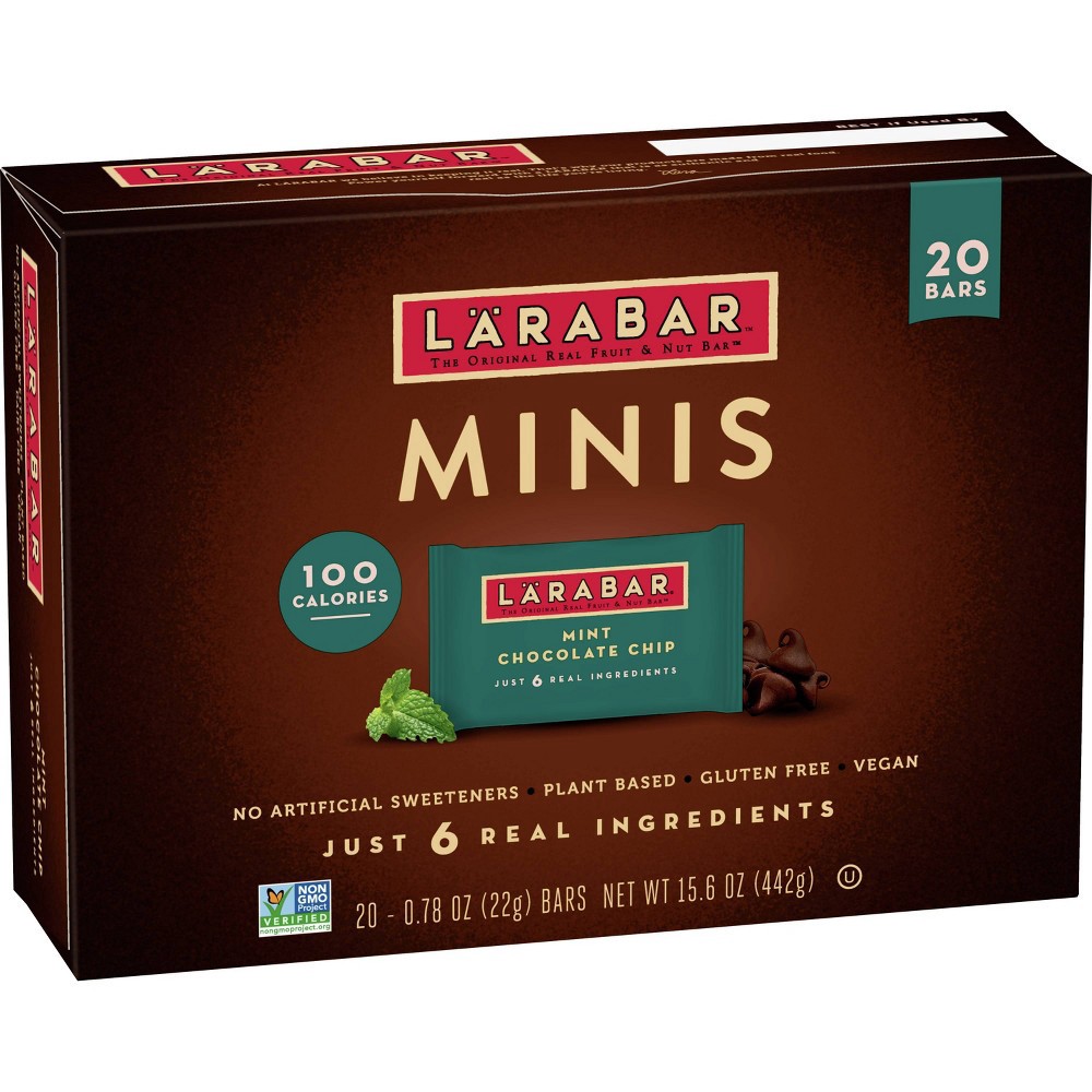 Larabar Minis Mint Chocolate Chip Snack Bar - 20ct/15.6oz 20 ct, 15.6 ...
