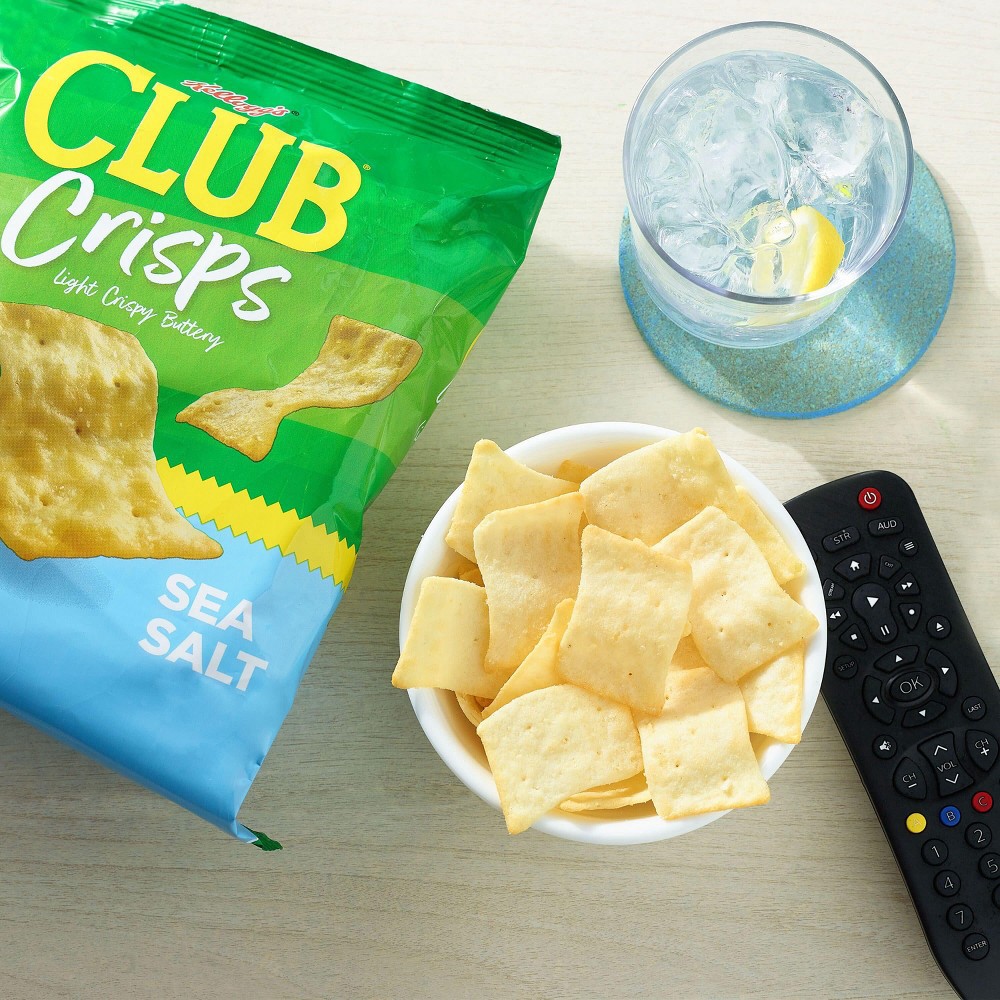 Kellogg's Club Cracker Crisps, Baked Snack Crackers, Sea Salt 7.1 oz ...