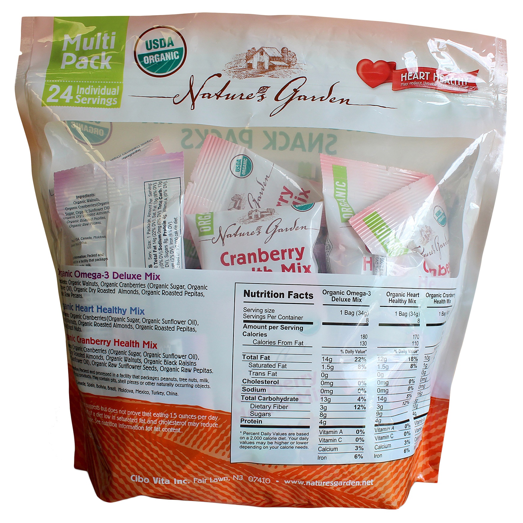 Nature's Garden Organic Trail Mix Snack Packs 24 ct | Shipt