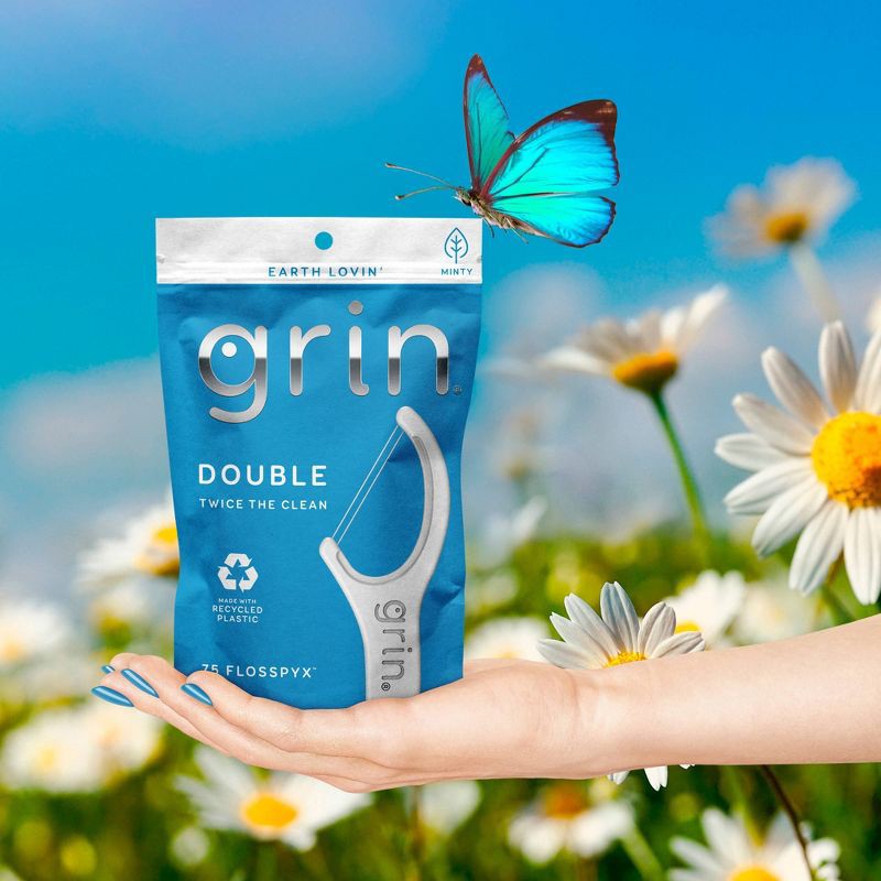 Grin Oral Care Double Flosspyx - Minty - 75ct 75 ct | Shipt