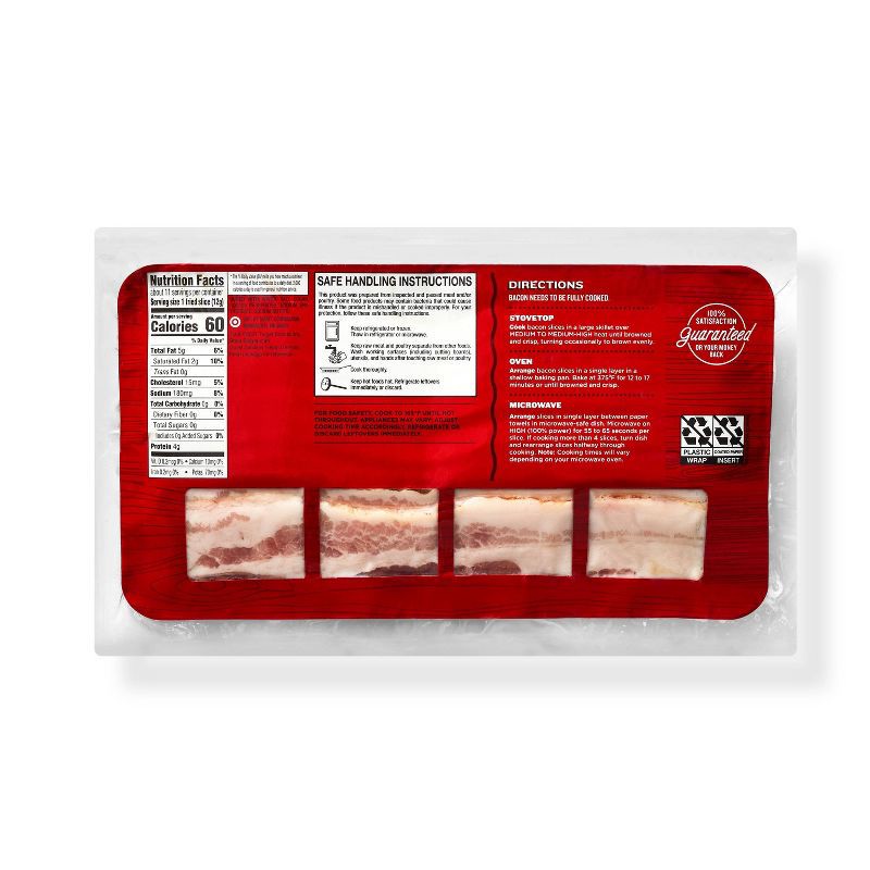 Hardwood Smoked Thick Cut Bacon - 16oz - Market Pantry 16 oz | Shipt