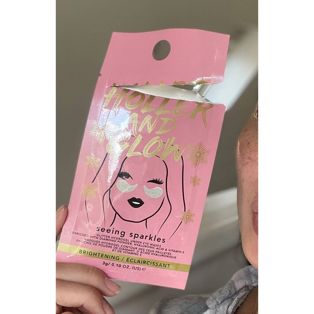 Holler and Glow Seeing Sparkles Hydrogel Under Eye Masks Gift Set 2 ct ...