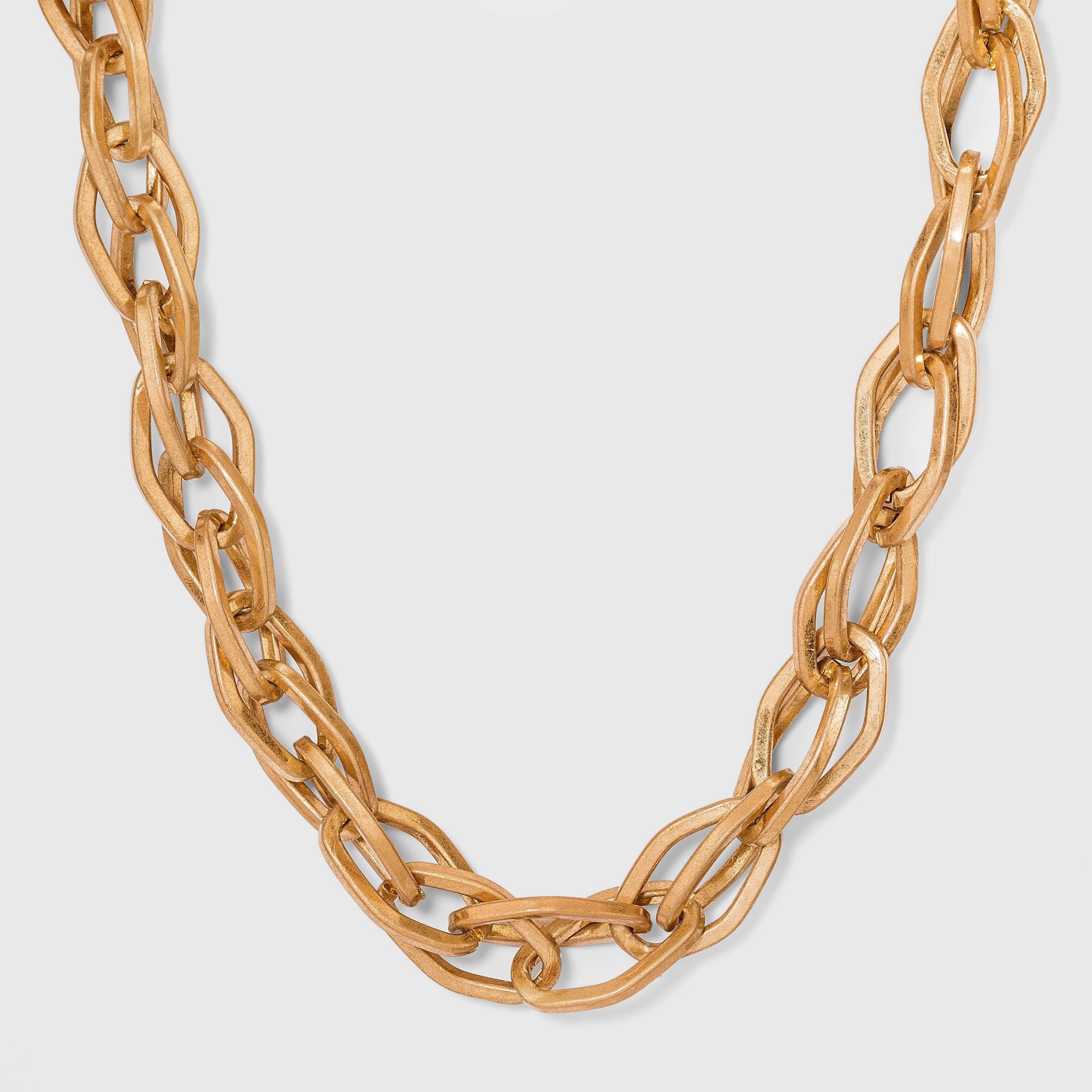 Oval Link Chain Statement Necklace - Universal Thread Worn Gold 1 ct ...