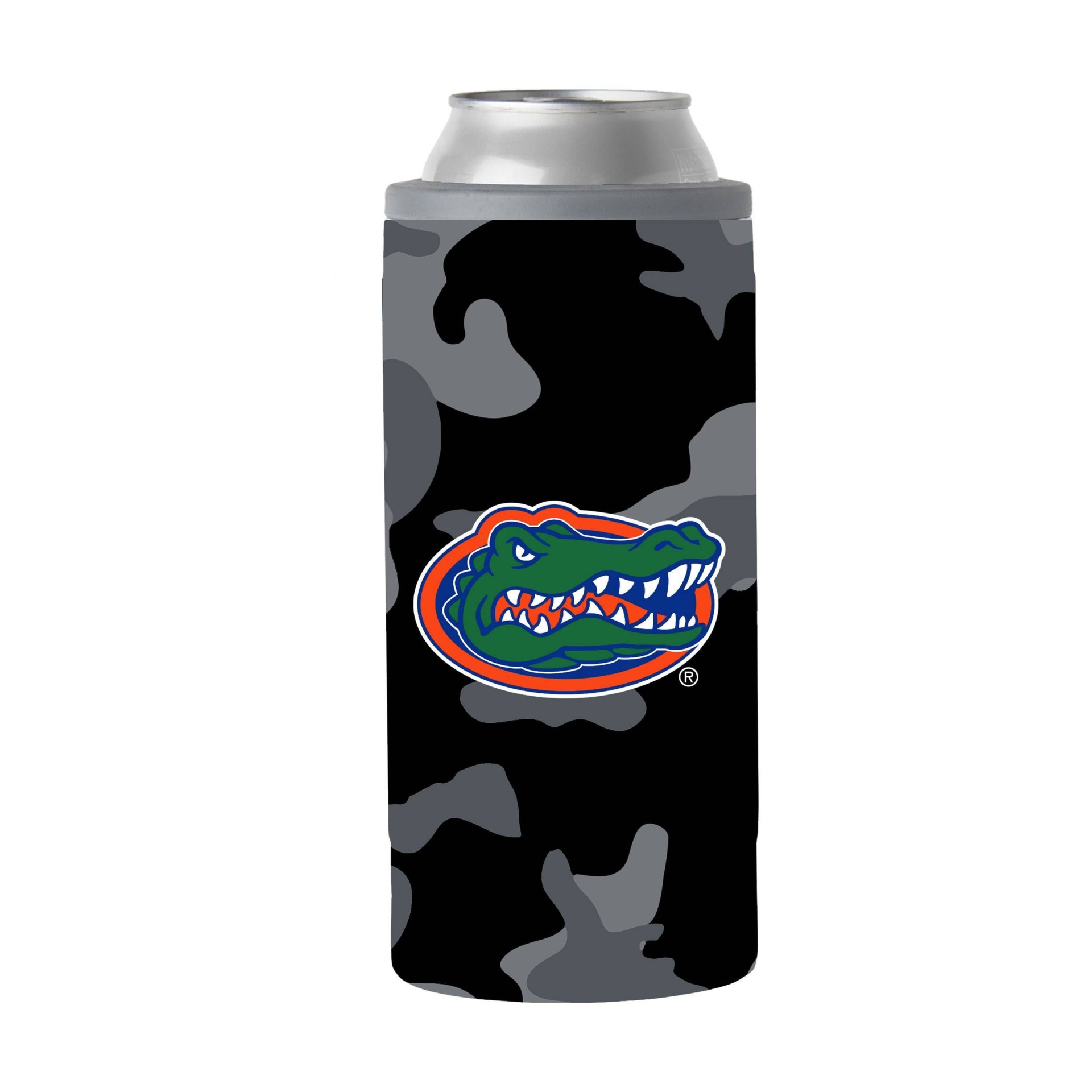 NCAA Florida Gators Black Camo Slim Can Cooler 12 oz | shipt
